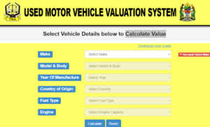 TRA Calculator and Motor Vehicle Evaluation System - assengaonline.com