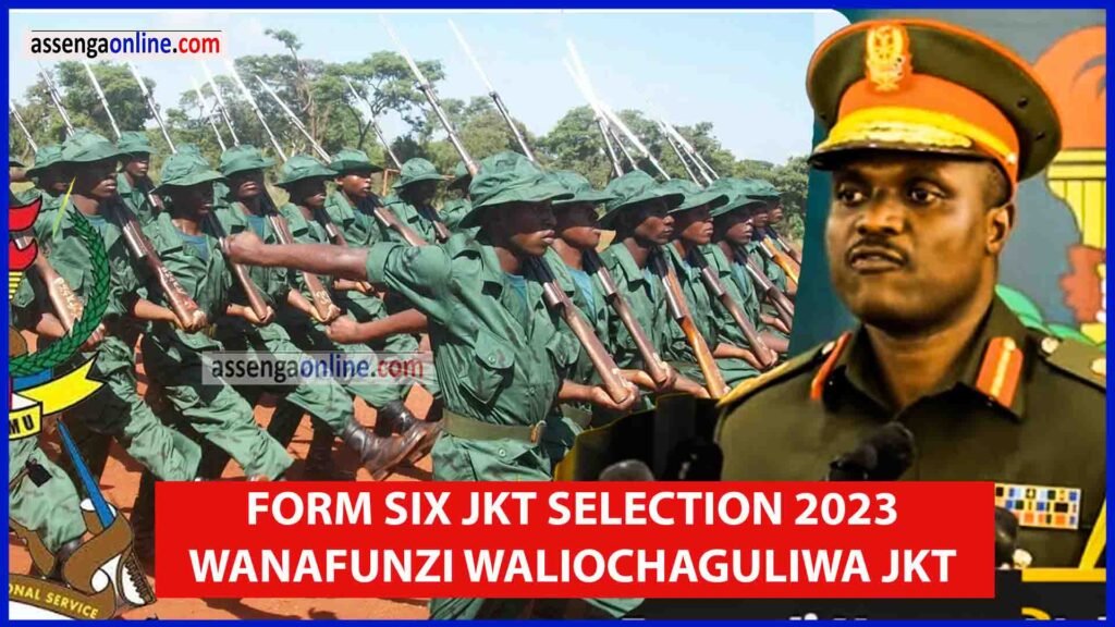 Form six JKT selection 2023 PDF | Form Six JKT Selected candidates ...