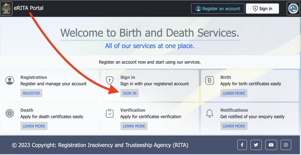 RITA birth certificate verification login (2023) - assengaonline.com