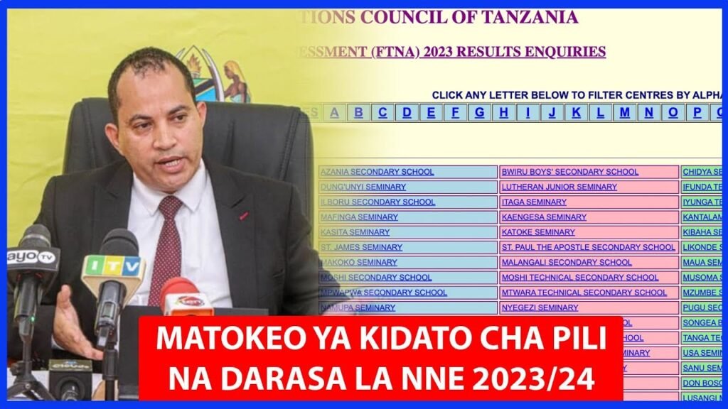 NECTA matokeo ya kidato cha pili 2023 | Form two results 2023/2024 ...