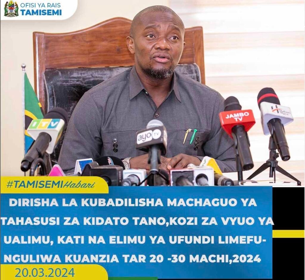 Selform Tamisemi go tz 2024 | Form Five change combination ...