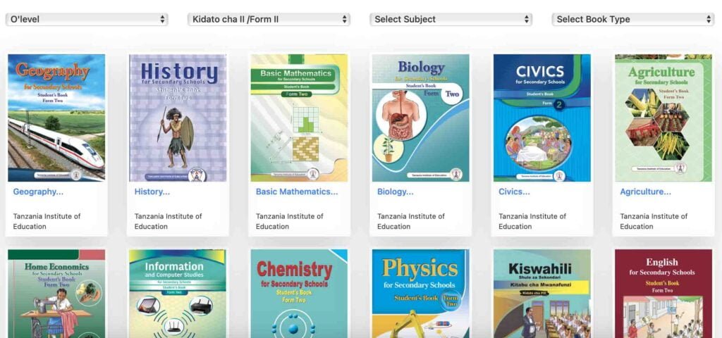 Form Two TIE Books Download PDF - assengaonline.com