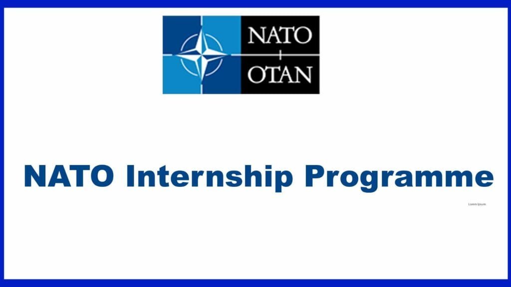NATO Internship Programme 2024-2025, Apply now - assengaonline.com