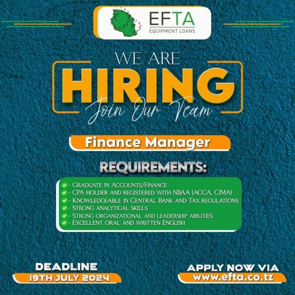 📢 Exciting Career Opportunity: Finance Manager at EFTA Tanzania - assengaonline.com