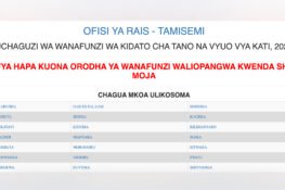 Form five selection 2023 to 2024 Check here now - assengaonline.com