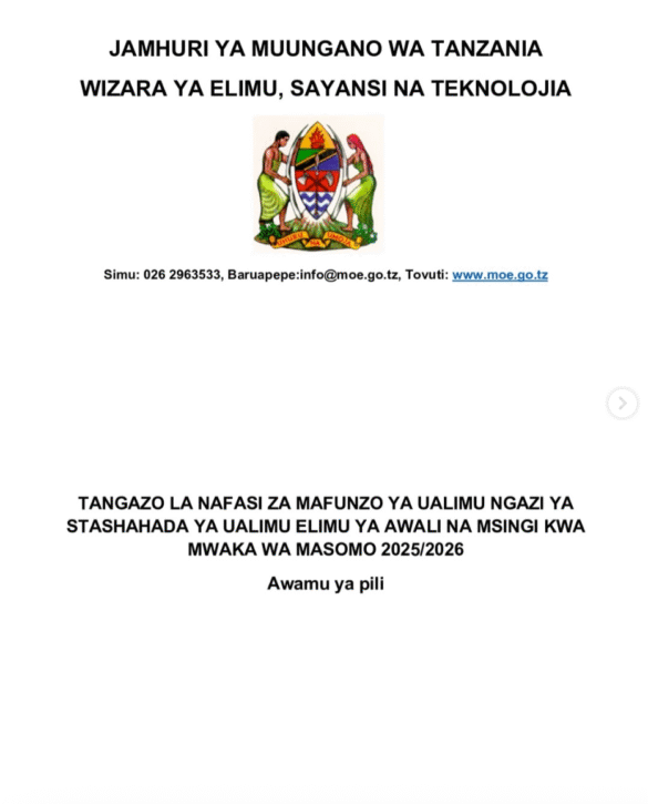 FFARS tamisemi go tz 2021 (Facility Financial Accounting and Reporting ...